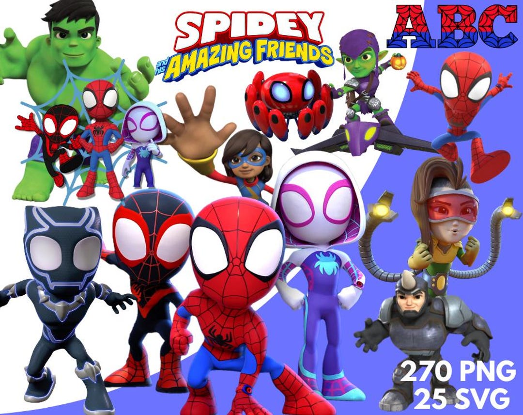 Spidey Png & Svg Cliparts Mega Bundle,spidey Sublimation Png, Spidey ...