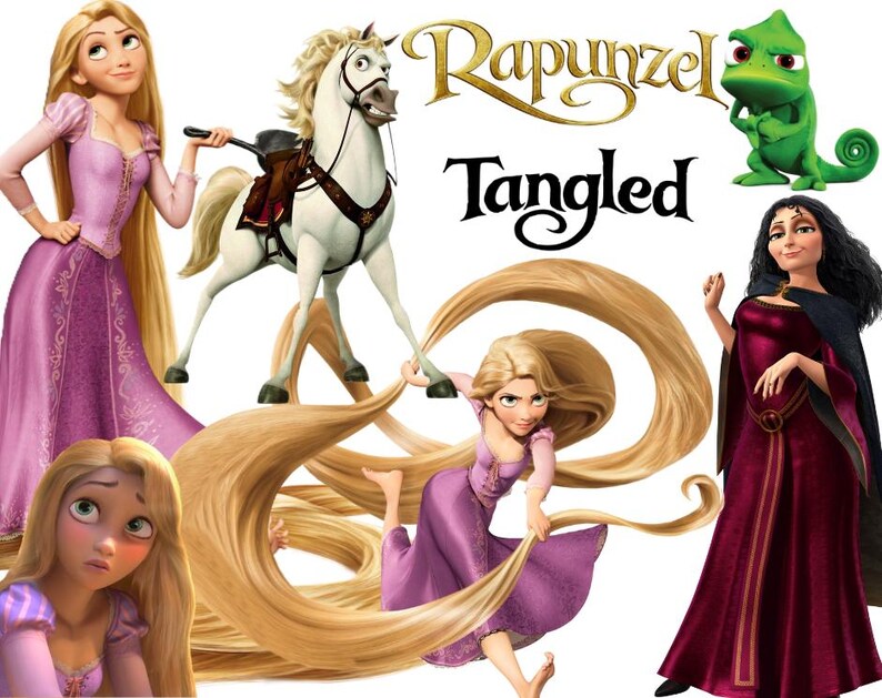 Tangled Png & Svg Clipart, Tangled Clipart Bundle, Tangled Png Digital ...