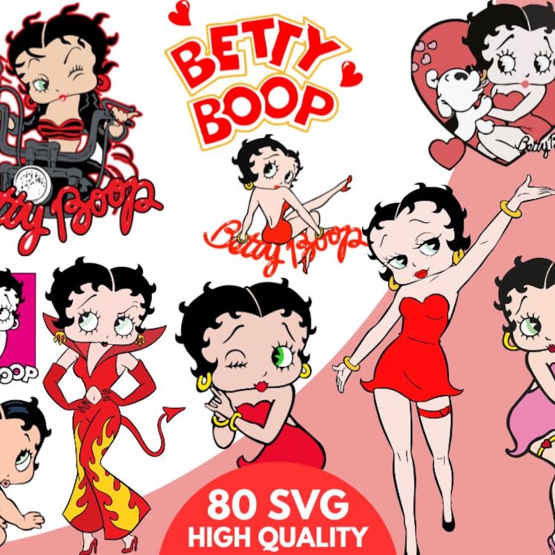 Betty Boop Svg - Etsy
