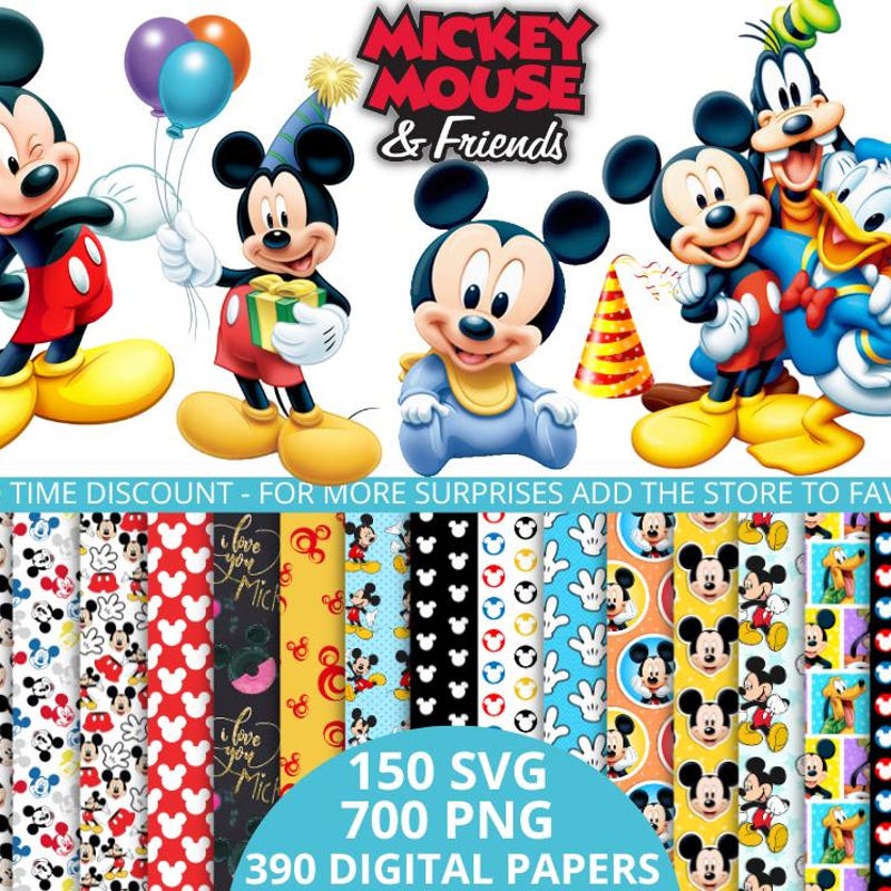 Mickey Mouse Digital - Etsy