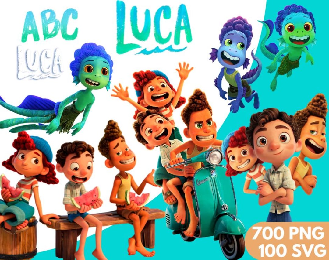 Luca Png &SVG Clipart, Luca Clipart Bundle, Luca Png Téléchargement ...