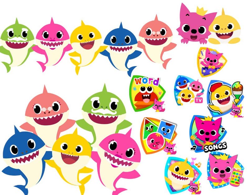 Baby Shark Png & Svg Bundle, Shark Tururu Png, Baby Shark Svg Bundle ...