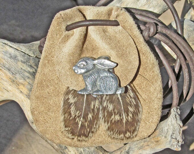 Rabbit Spirit Animal Amulet Power Animal Totem Medicine Bag - Etsy