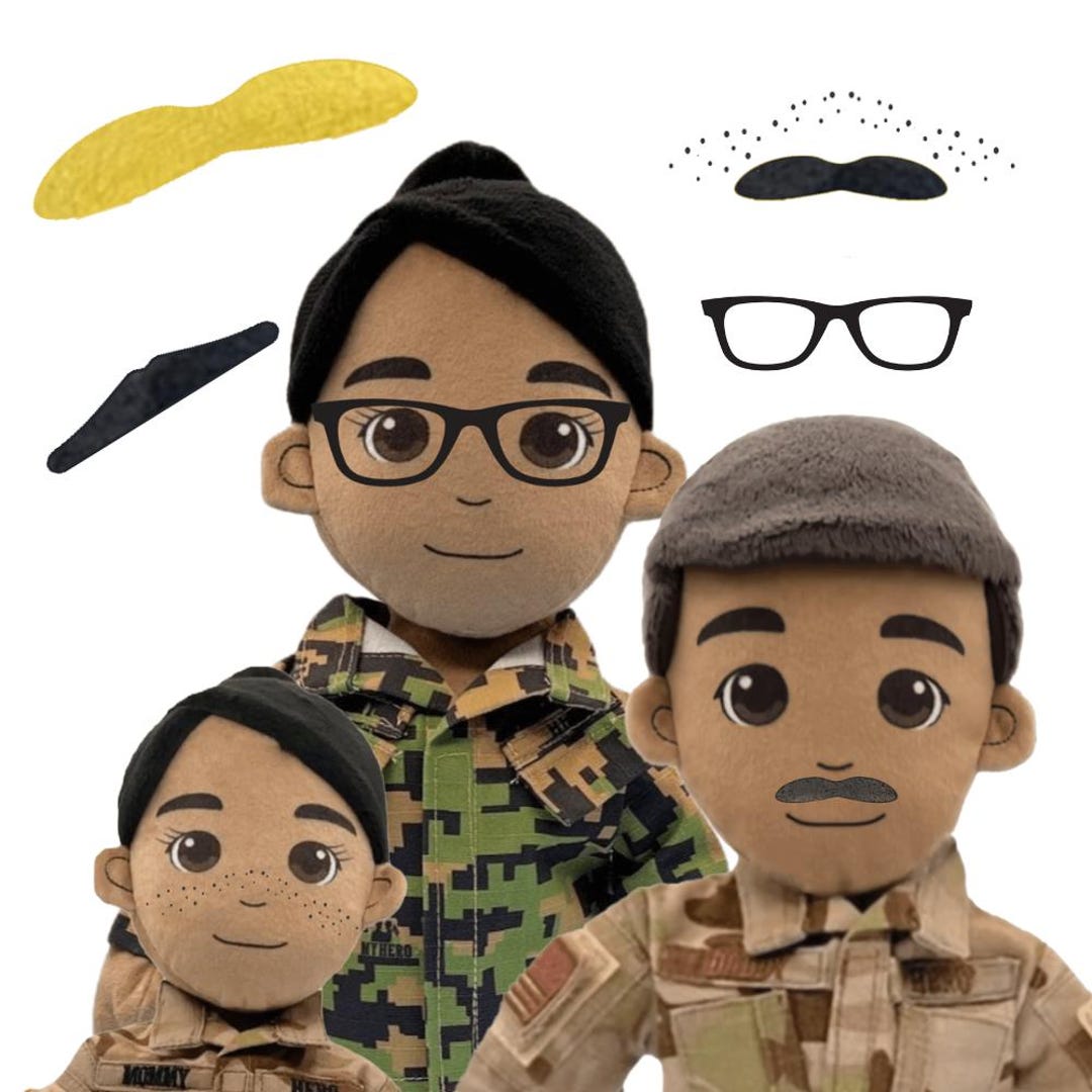 My Hero Doll Features - Add Mustache, Freckles, Glasses, and More | DIY ...
