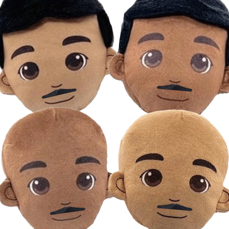 Custom Plush Doll — Mustache, Freckles, & Glasses | Custom Add-ons - Do ...