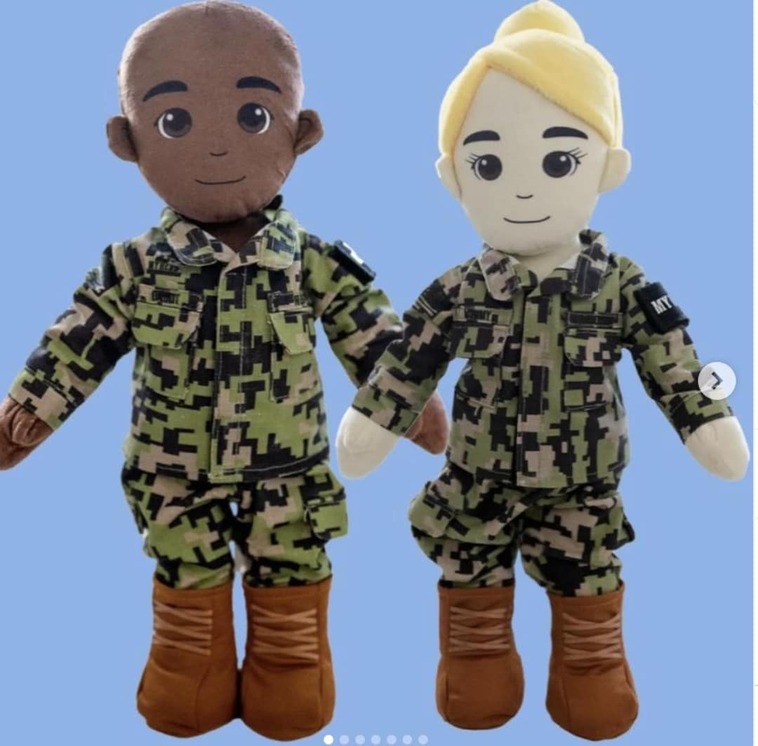 Military Doll, Recordable Plush Doll, Deployment Gift, Military Family ...