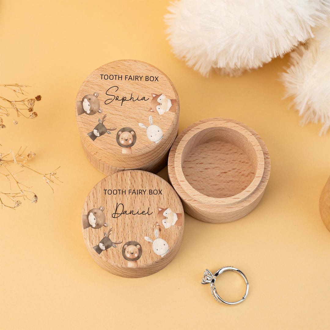 Custom Tooth Fairy Box,wooden Tooth Fairy Box,baby's Keepsake Box ...