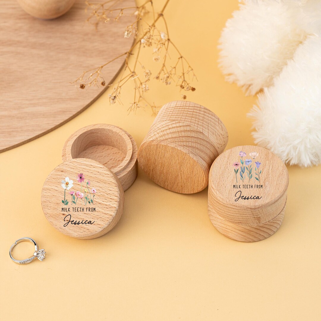 Custom Tooth Fairy Box,wooden Tooth Fairy Box,first Tooth Box,milk ...