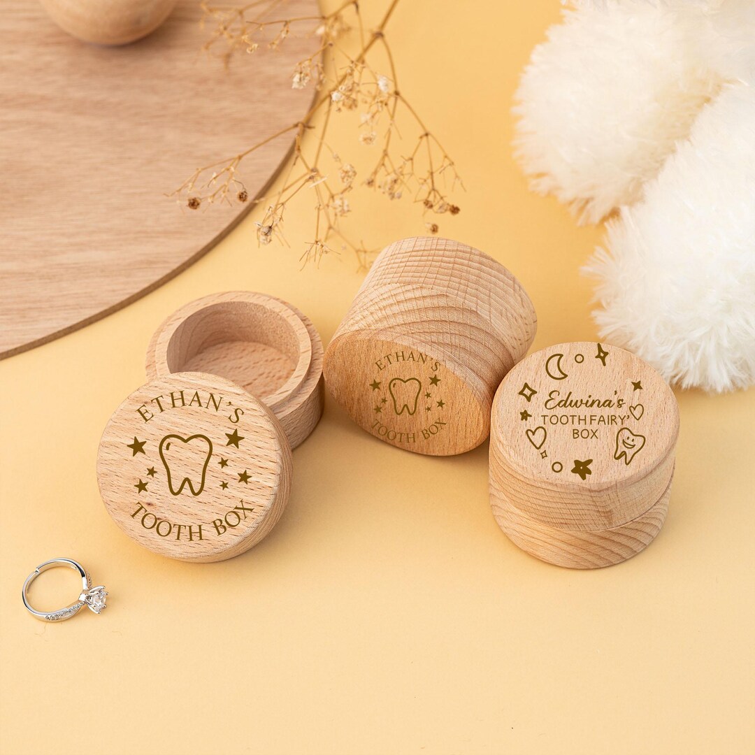 Tooth Fairy Box,personalised Wooden Tooth Fairy Coin Box,boy Girl ...