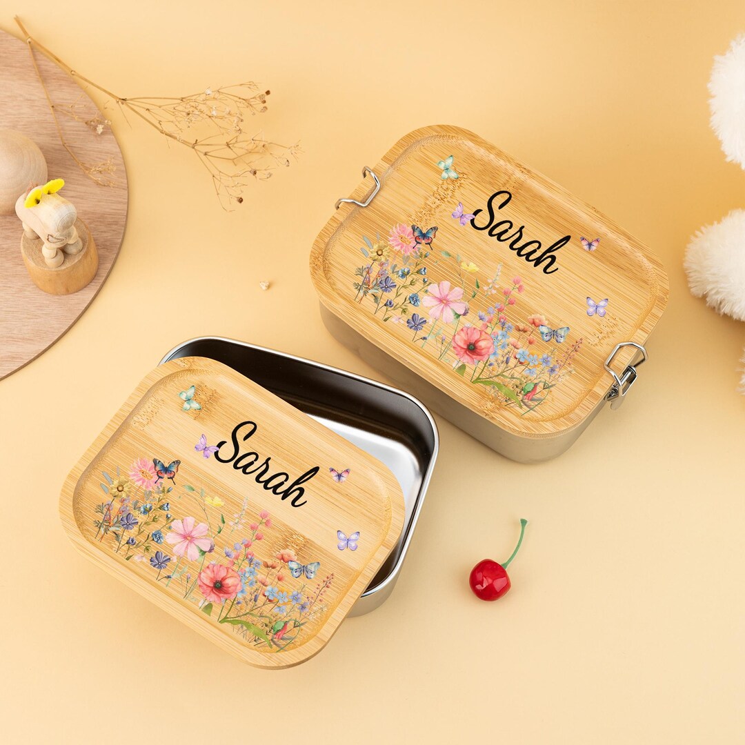 Custom Lunch Box for Children, Flower Lunch Box Gift for Girl, Birthday ...