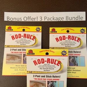 Rod-rule™ Adhesive Ruler for Fishing, Wading, Boating, and Snorkeling ...
