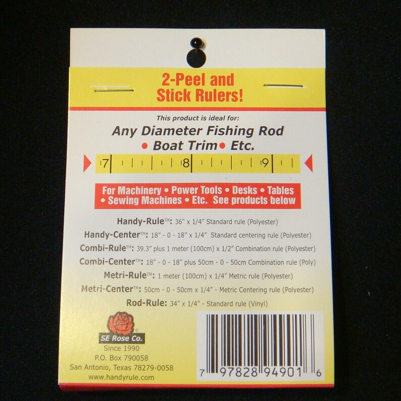 Rod-rule™ Adhesive Ruler for Fishing, Wading, Boating, and Snorkeling ...
