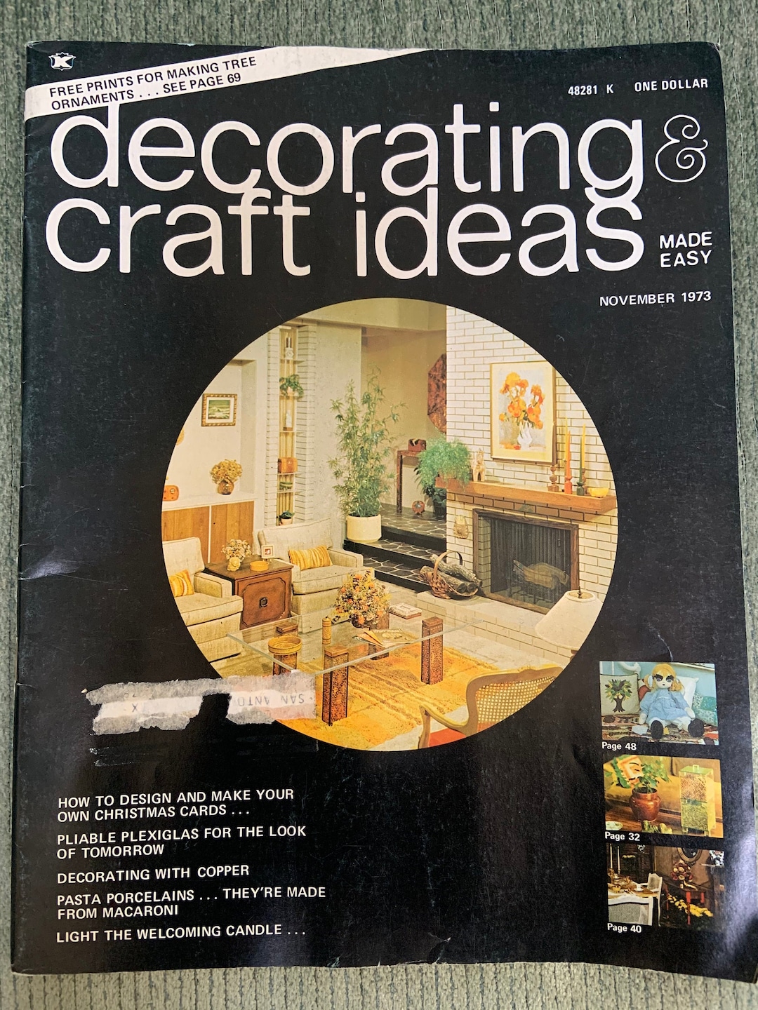 Decorating & Craft Ideas Made Easy - November 1973 - Vintage Magazine ...