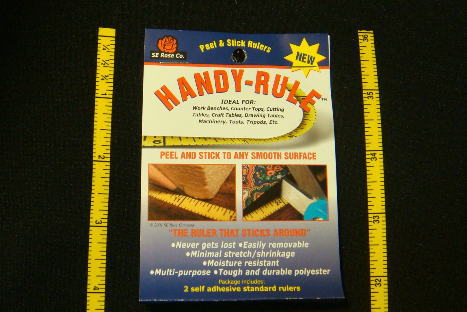 Handy-rule™ Adhesive Ruler for Crafts, Sewing, Quilting, Card Making ...