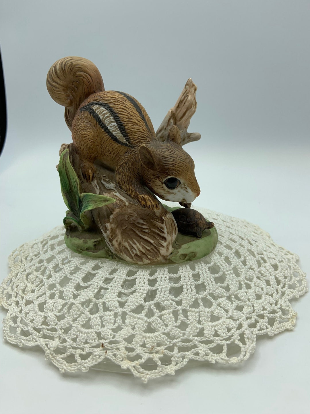 Vintage Home Interiors Chipmunk Figurine HOMCO Porcelain Chipmunk ...