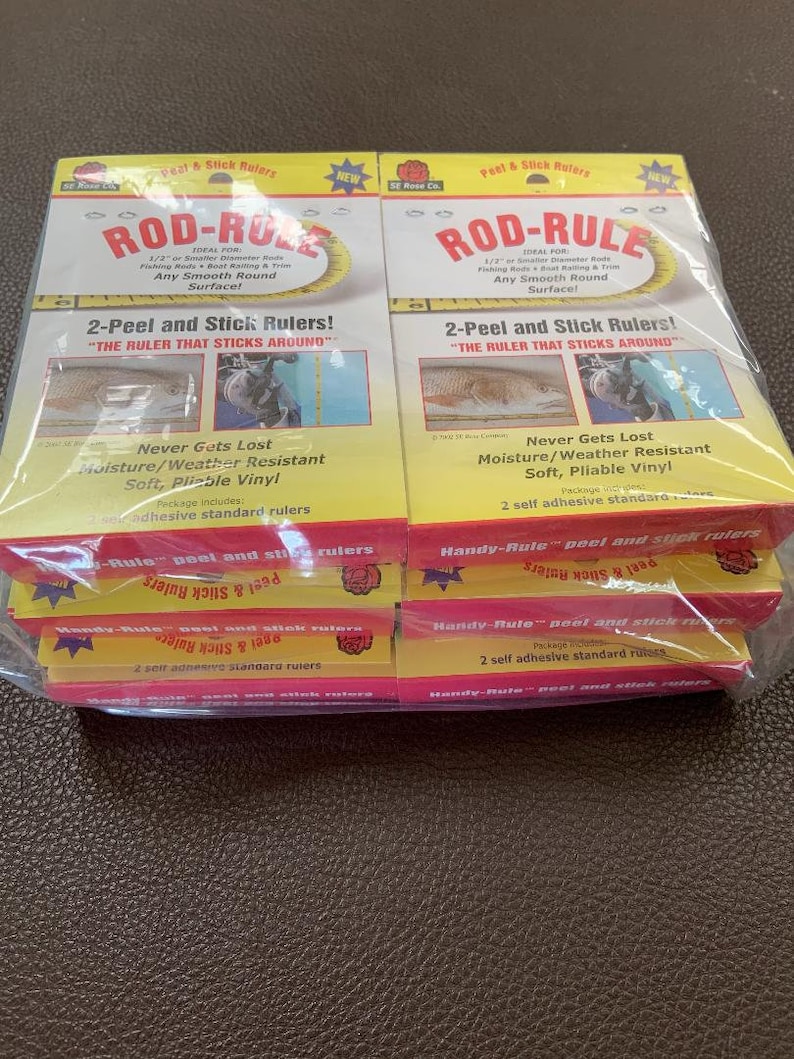 Rod-rule™ Adhesive Ruler by the Dozen - Fishing Ruler, Boating Ruler ...