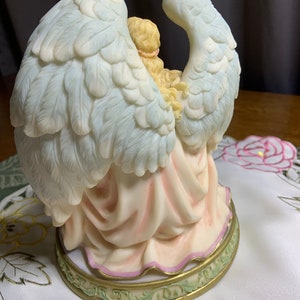 Vintage Roman Inc Angel With Child in Crib - 1999 Angel With Child ...