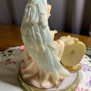 Vintage Roman Inc Angel With Child in Crib - 1999 Angel With Child ...