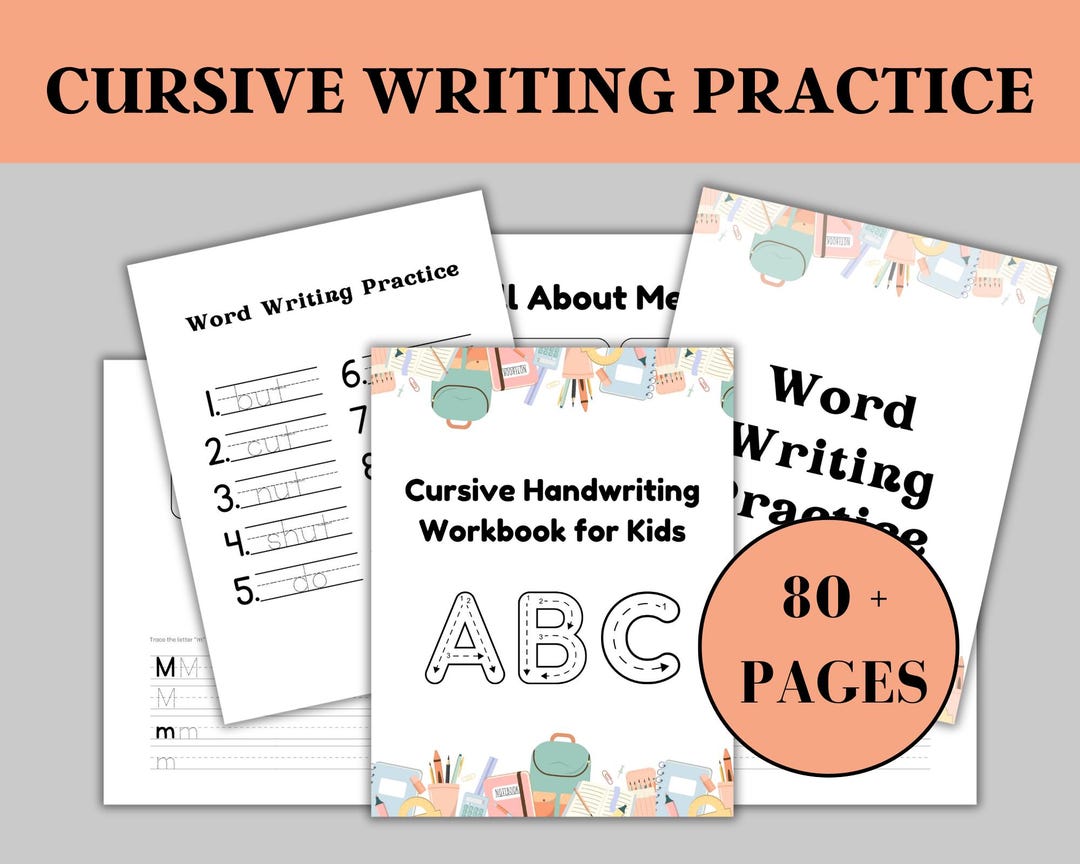 Printable Cursive Handwriting Worksheets, Writing Practice Sheet ...