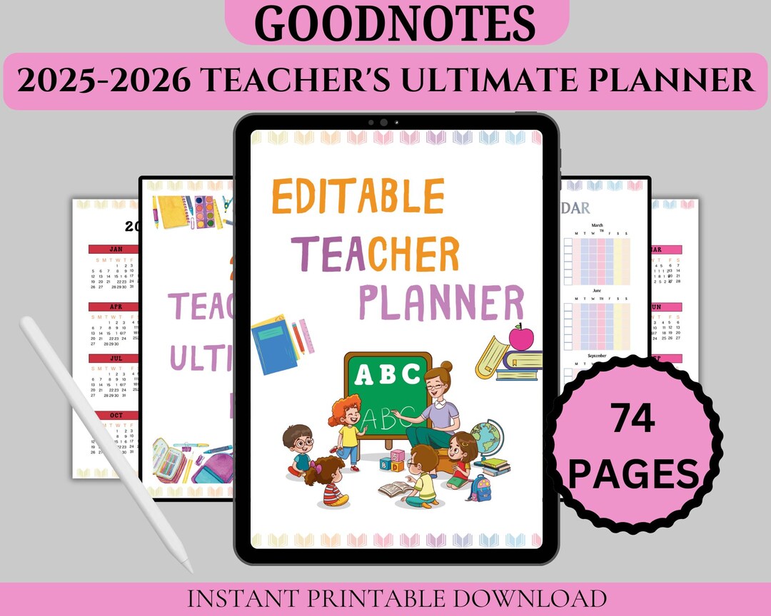 Teacher Planner 2024-2025, Spiral Teacher Planner, Lesson Plans ...