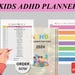Editable ADHD Kids Planner, Undated Kids Calendar Planner, Holiday ...