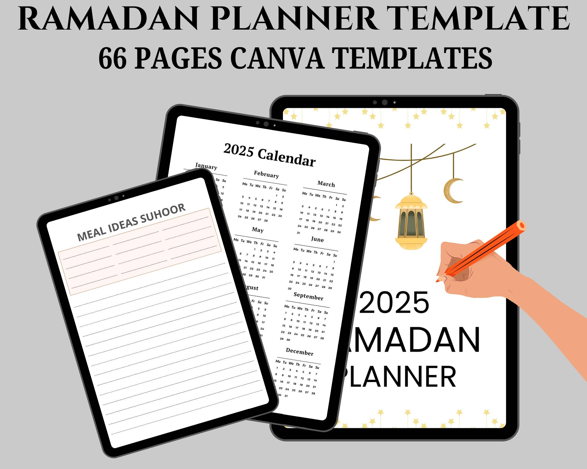 2025 Ramadan Planner Bundle Printable Islamic Journal Muslim Planner ...