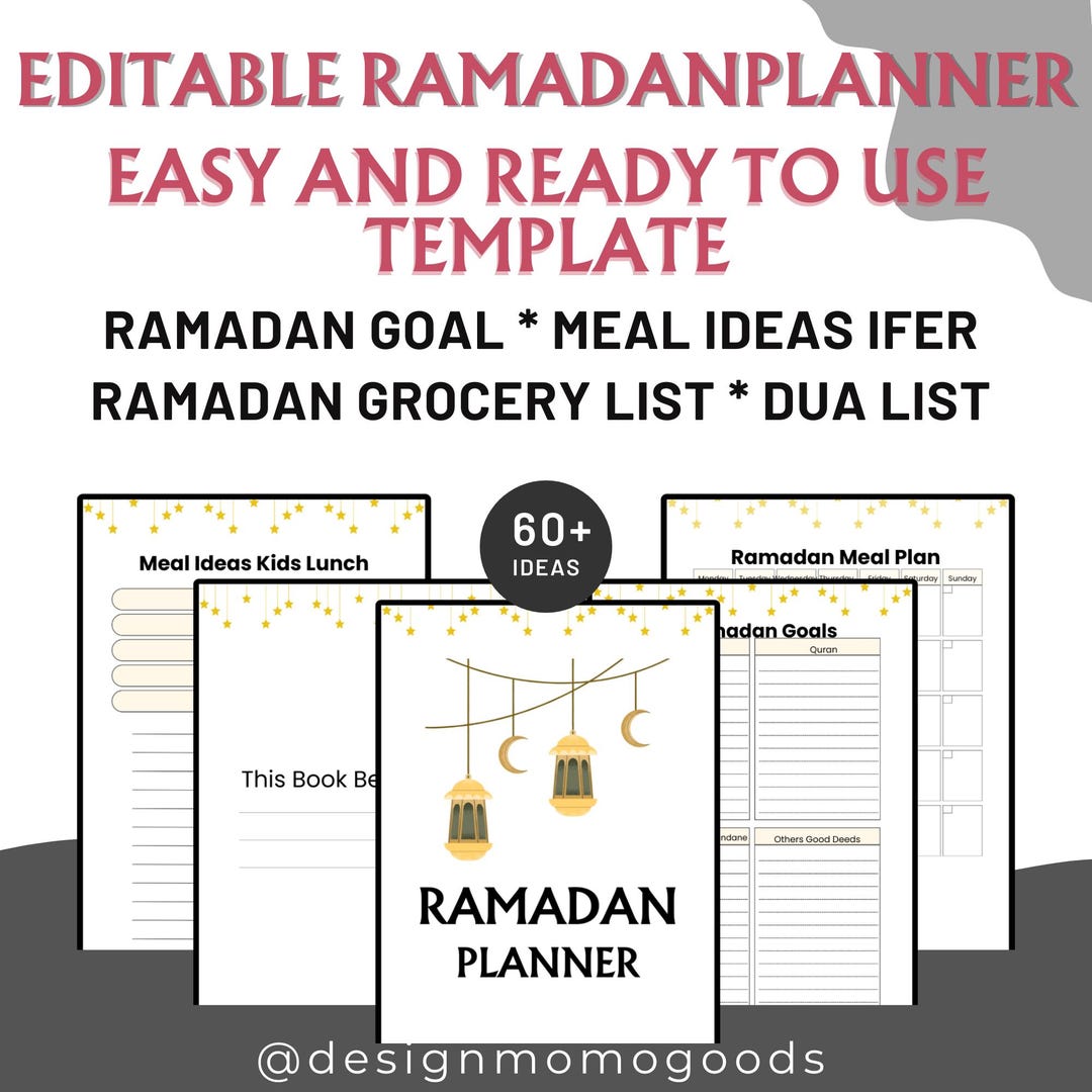 2025 Ramadan Planner Bundle: Islamic Journal, Goal & Habit Tracker (PDF ...