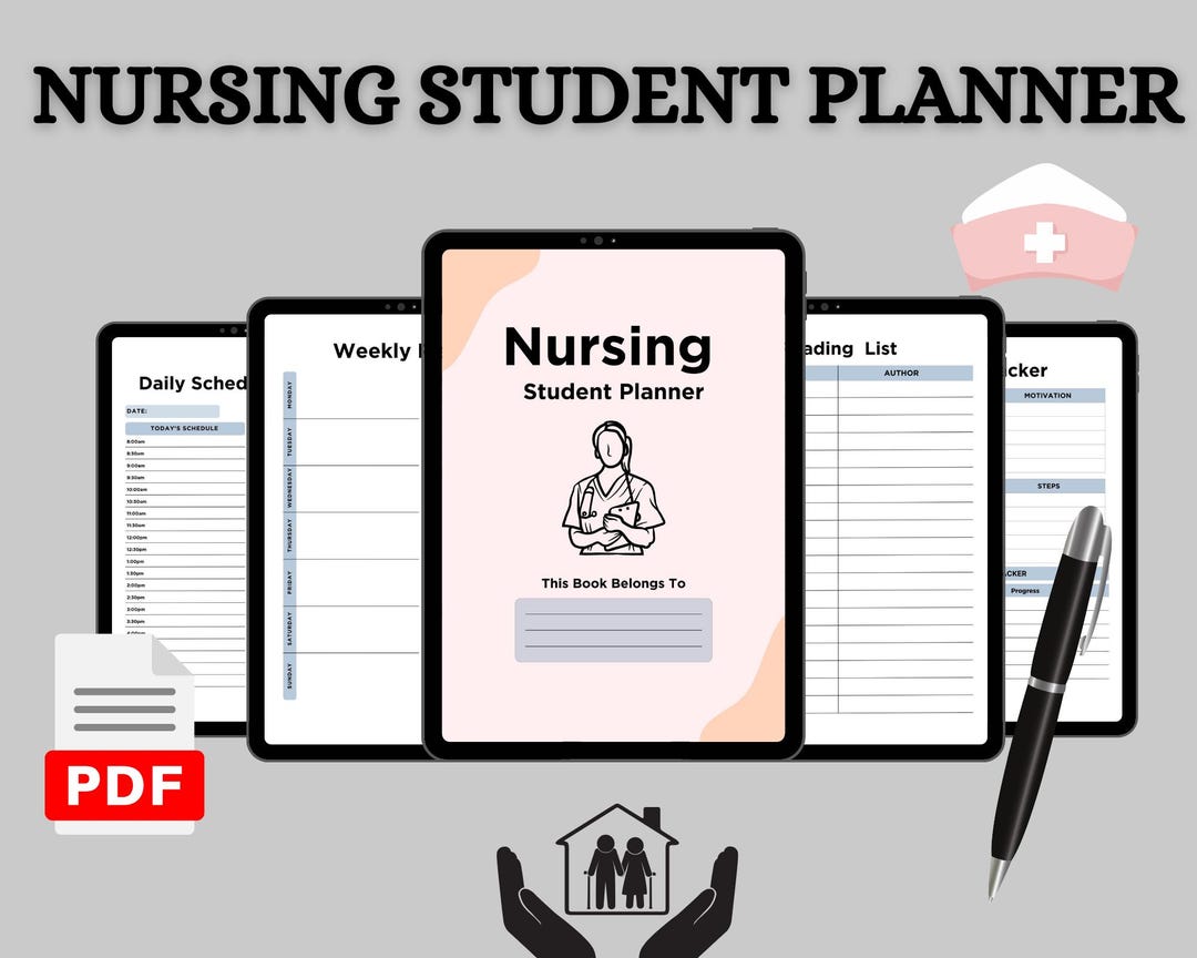 Editable Nursing Student Planner, Planner for Nursing Student, Nursing ...
