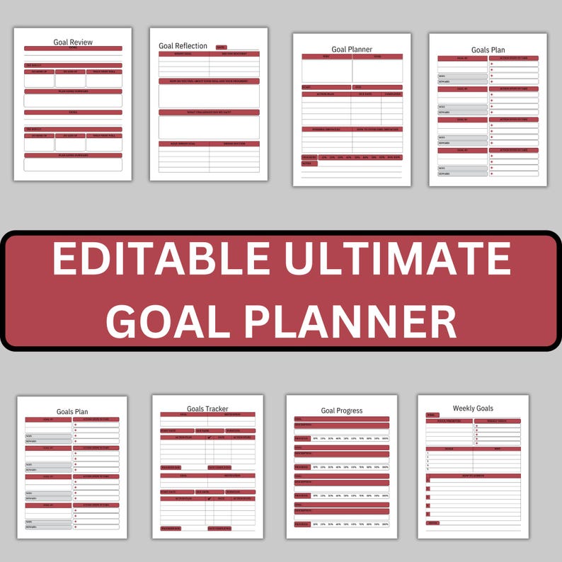2025 Ultimate Goal Planner Printable: Daily, Weekly, Monthly (digital ...