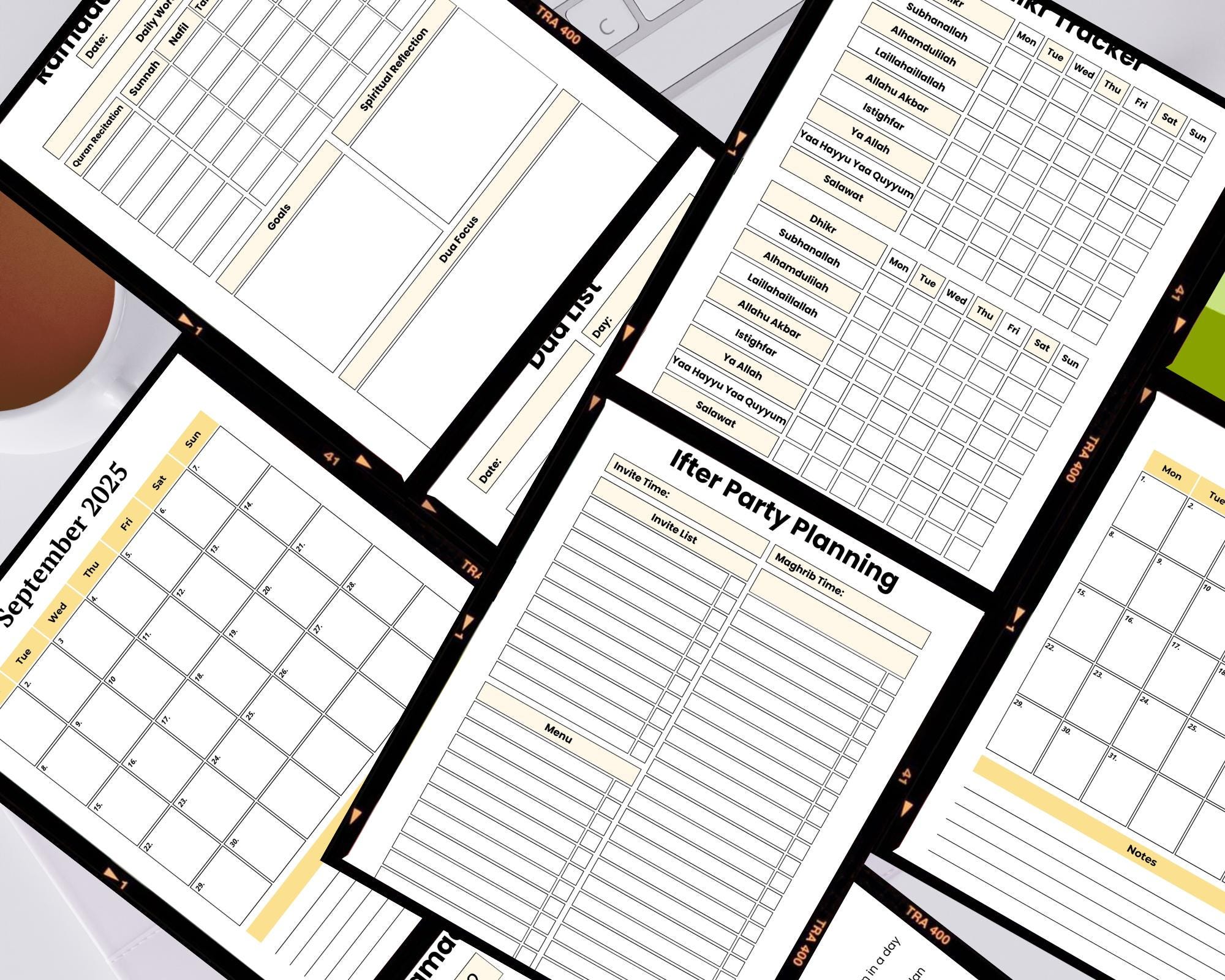 2025 Ramadan Planner Bundle Printable Islamic Journal Muslim Planner ...