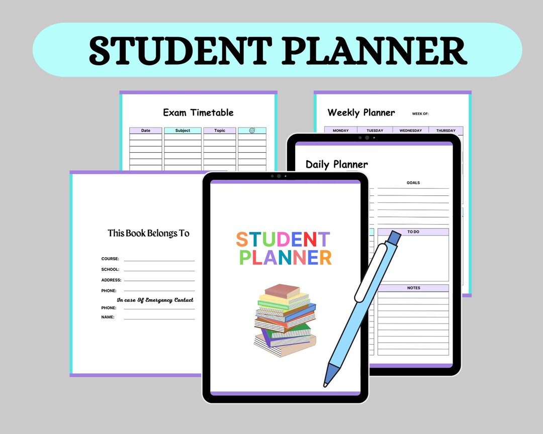 Ultimate Student Productivity Spreadsheets BUNDLE, Academic School ...
