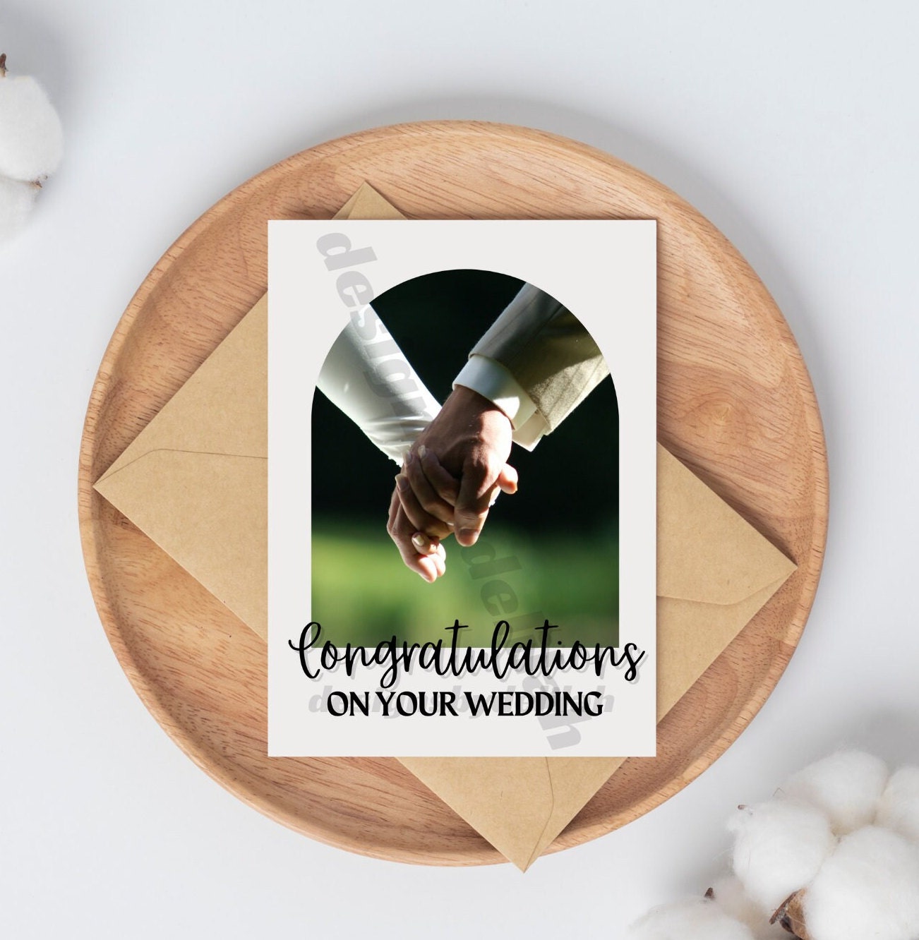 Wedding Congratulations Card PRINTABLE Marriage Gift Customisable Canva ...