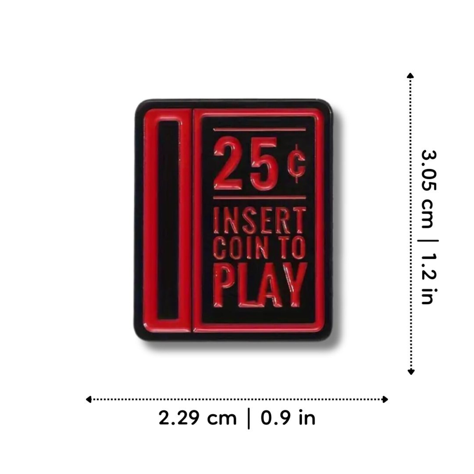 Retro Video Game Insert Coin to Play Enamel Pin, Retro Video Game ...