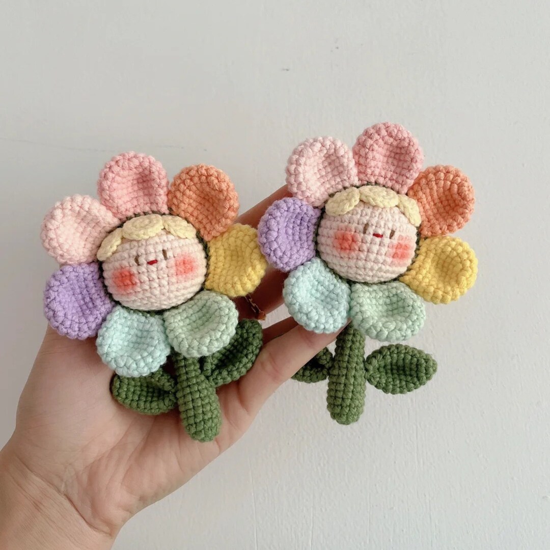 Crochet Seven-color Flowers, Seven-color Flowers PDF, Handmade Flowers ...