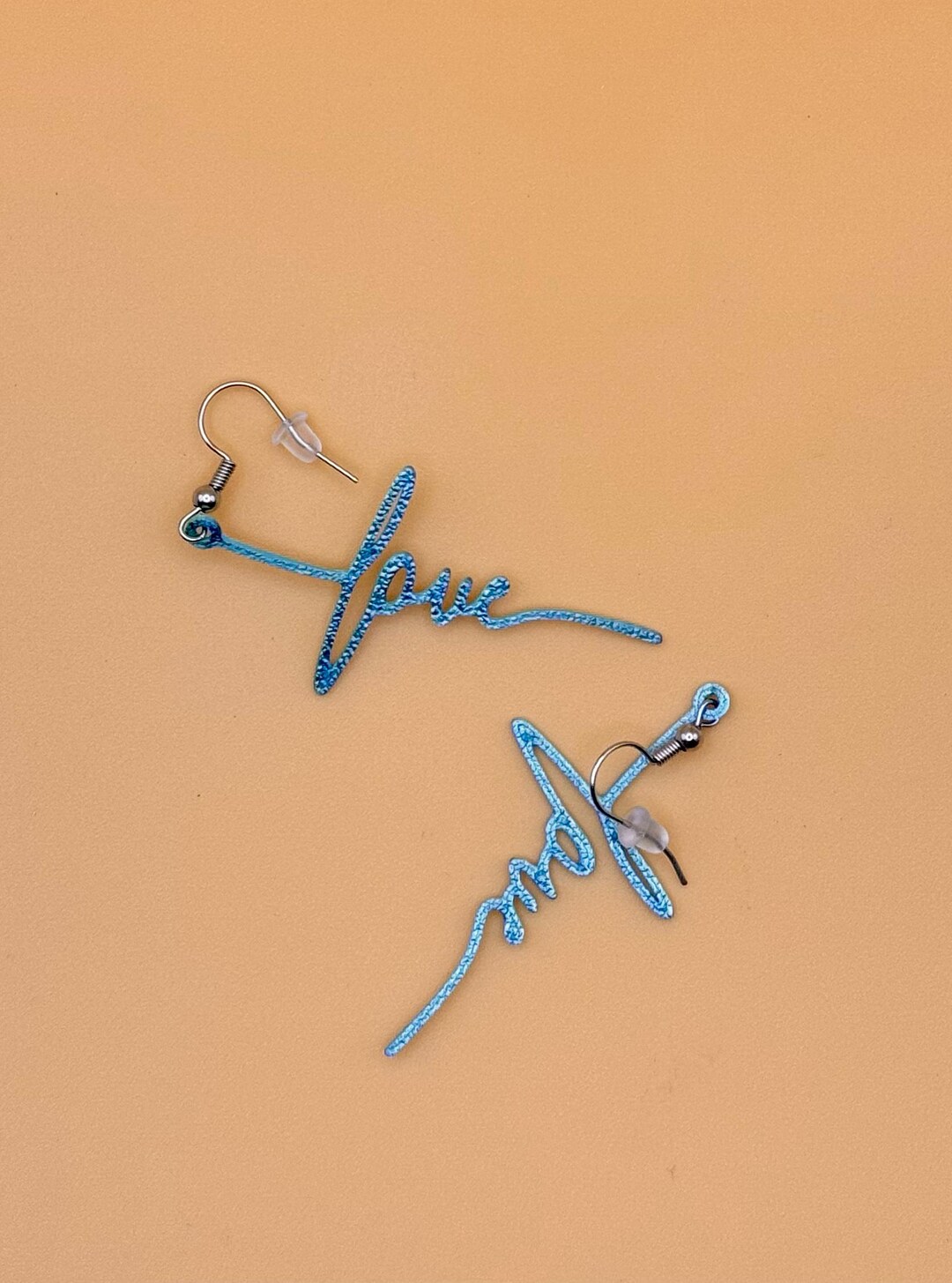 3D Printed Word Earrings 3D Printed Earrings Love Earrings Faith ...