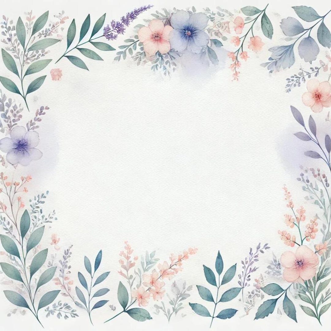 EDITABLE Watercolor Floral - Invite Printable Decoration Template ...