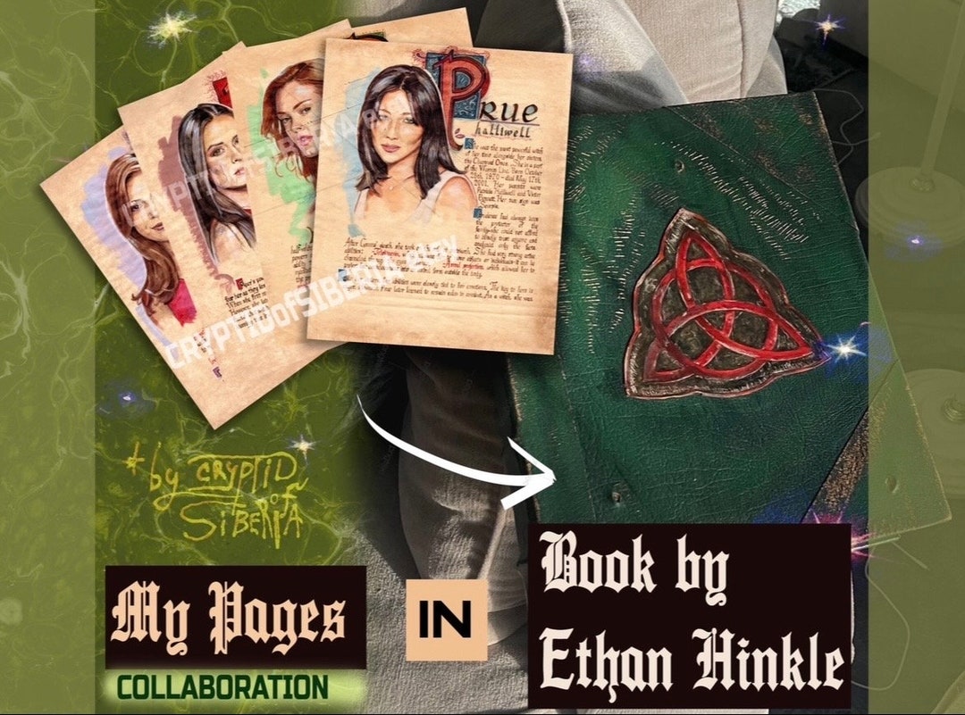 Collaboration. Charmed Book of Shadows Pages in Ethan Hinkle Book - Etsy