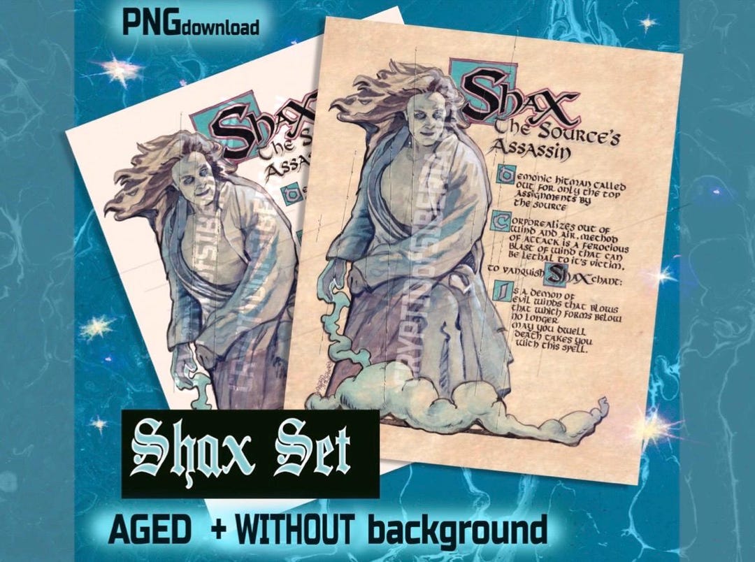 Shax Demon Portrait Download Pages for Charmed Book of Shadows Replica ...