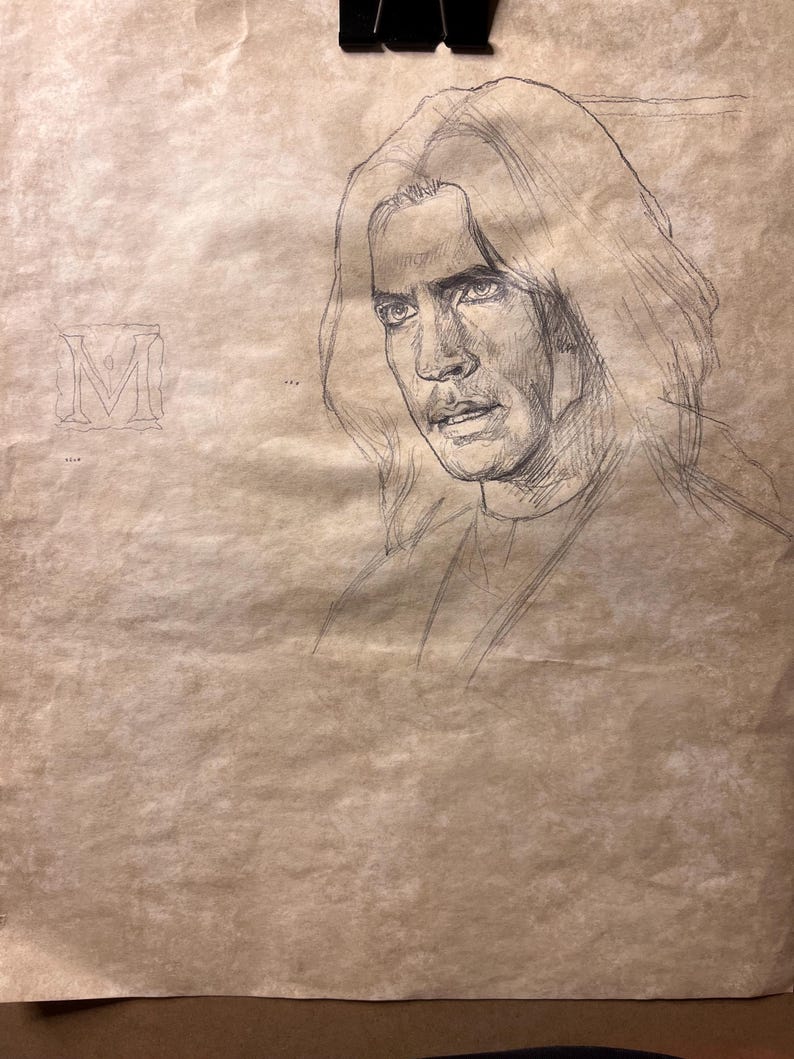 Matthew Tate Warlock Page Portrait for Charmed Book of Shadows Replica ...