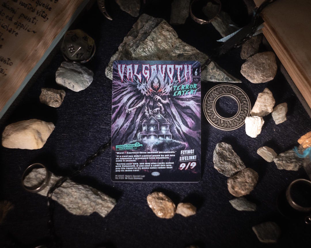 Valgavoth Terror Eater - VHS Horror Secretlair - MTG Carte PROXY Foil ...