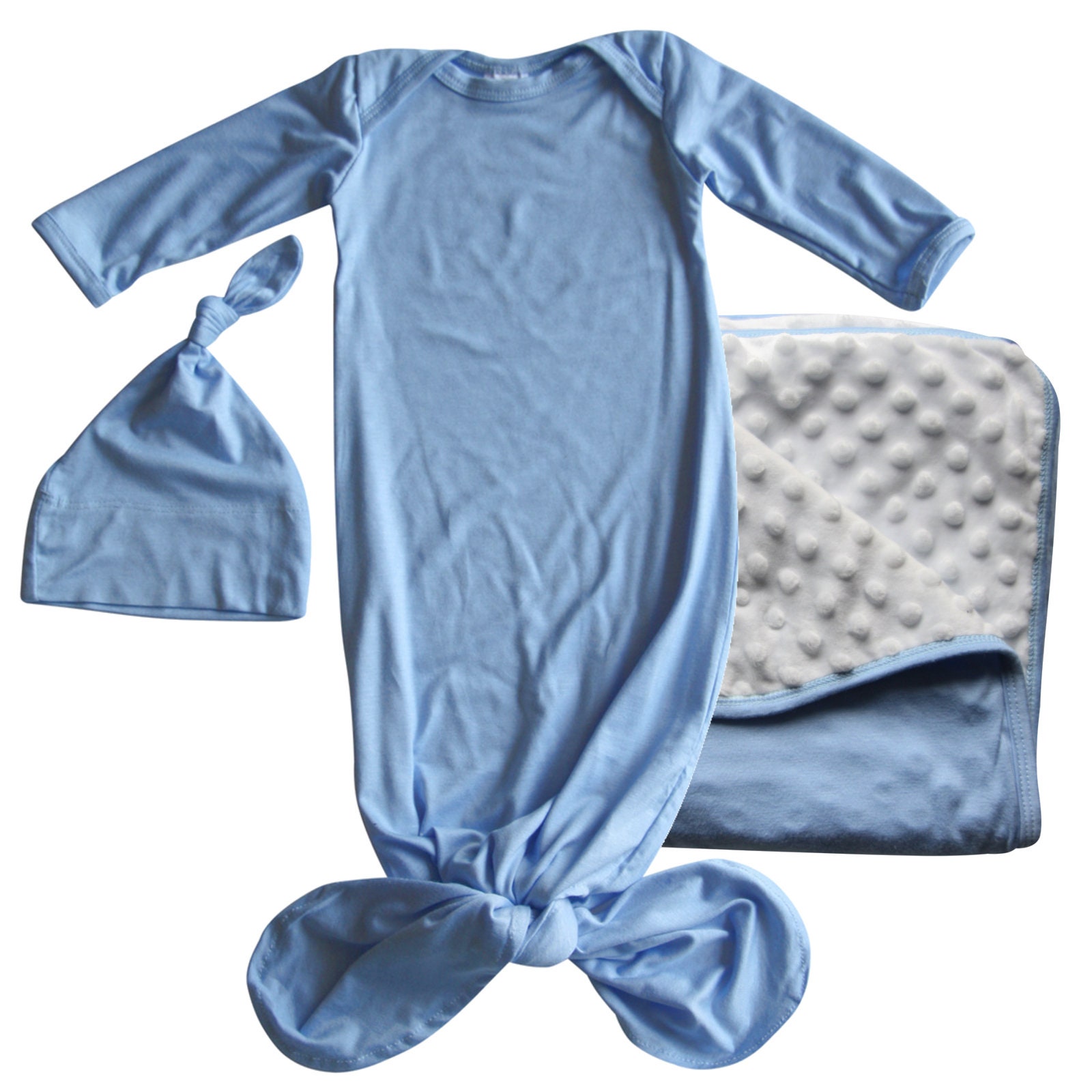 Rocket Bug Gown GIFT SET- Gown, Matching Blanket, and Hat for Boys and ...