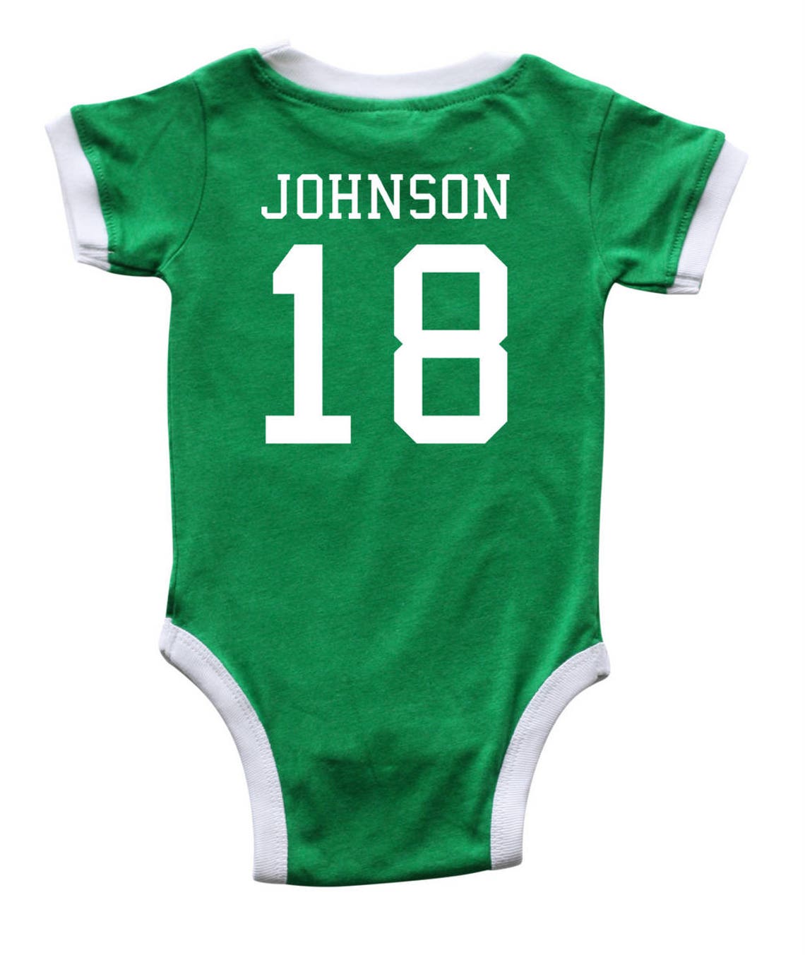 Custom Cotton Soccer Sport Jersey Baby Bodysuit Personalized With Name ...
