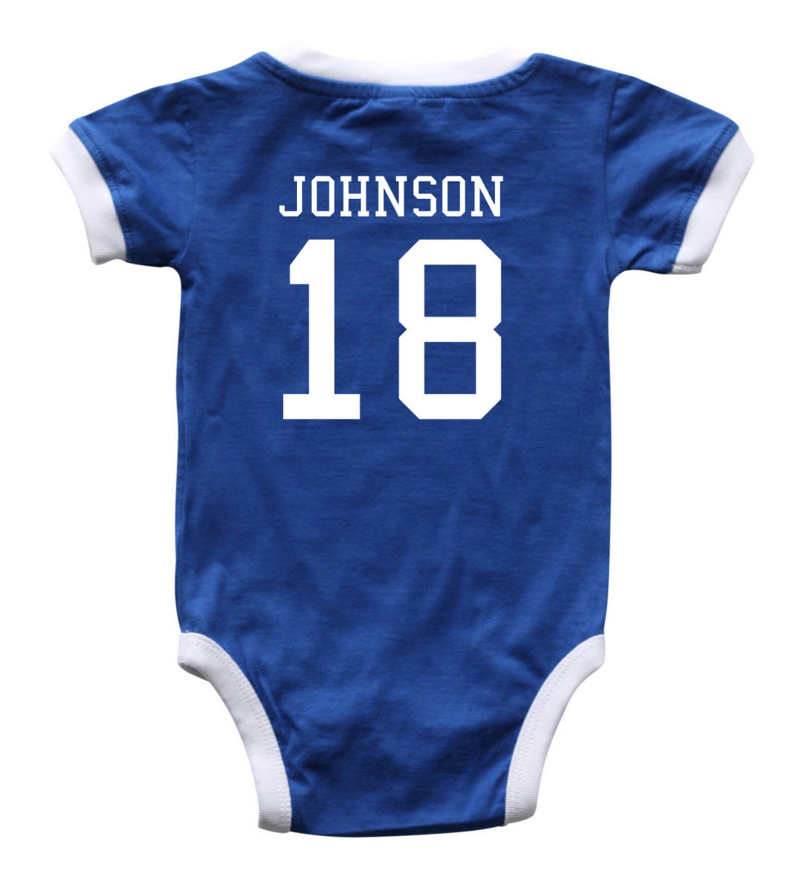 Custom Cotton Soccer Sport Jersey Baby Bodysuit Personalized With Name ...
