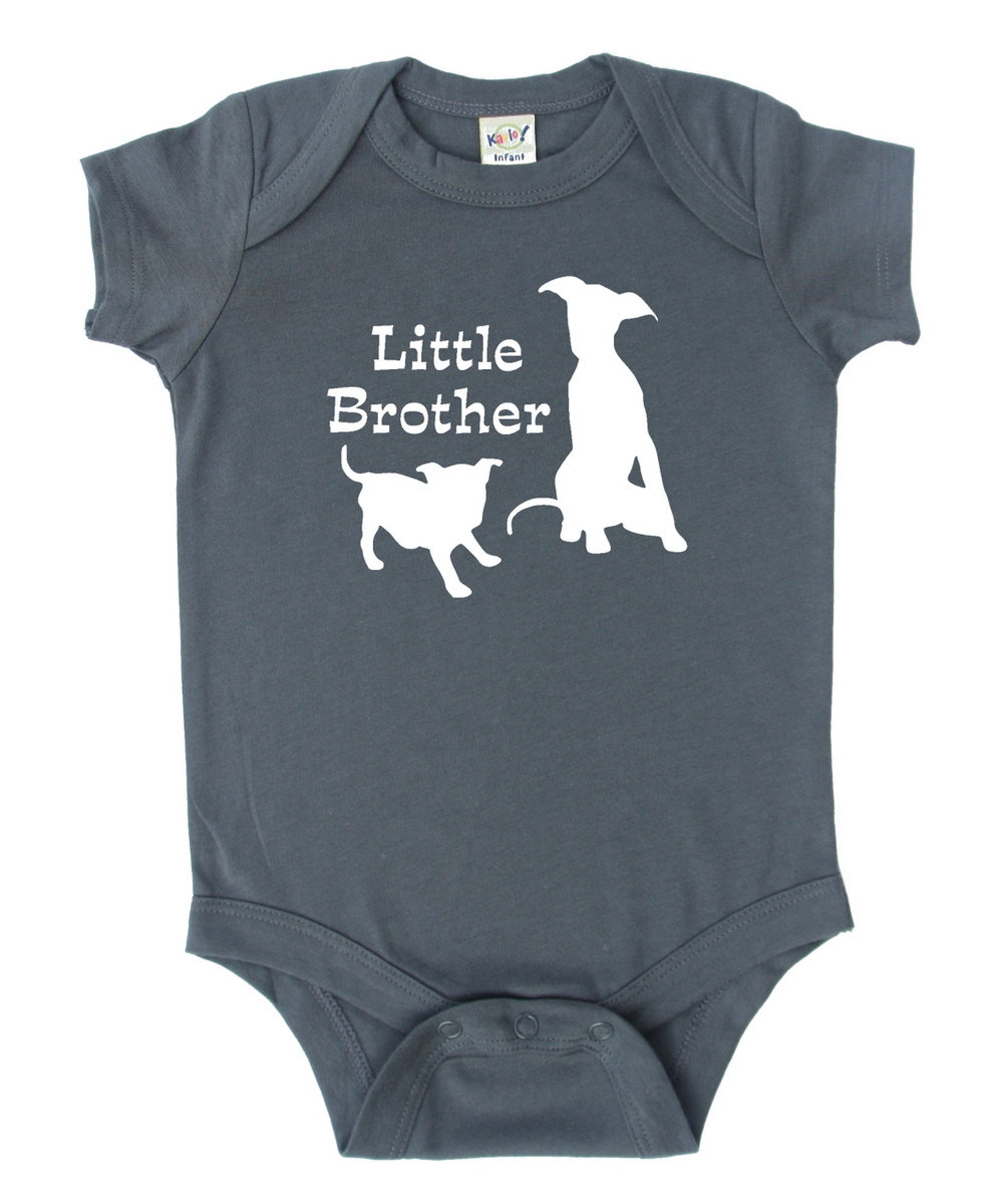 Little Brother Dog Baby Bodysuit-sibling Little Brother - Etsy