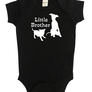 Little Brother Dog Baby Bodysuit-sibling Little Brother - Etsy