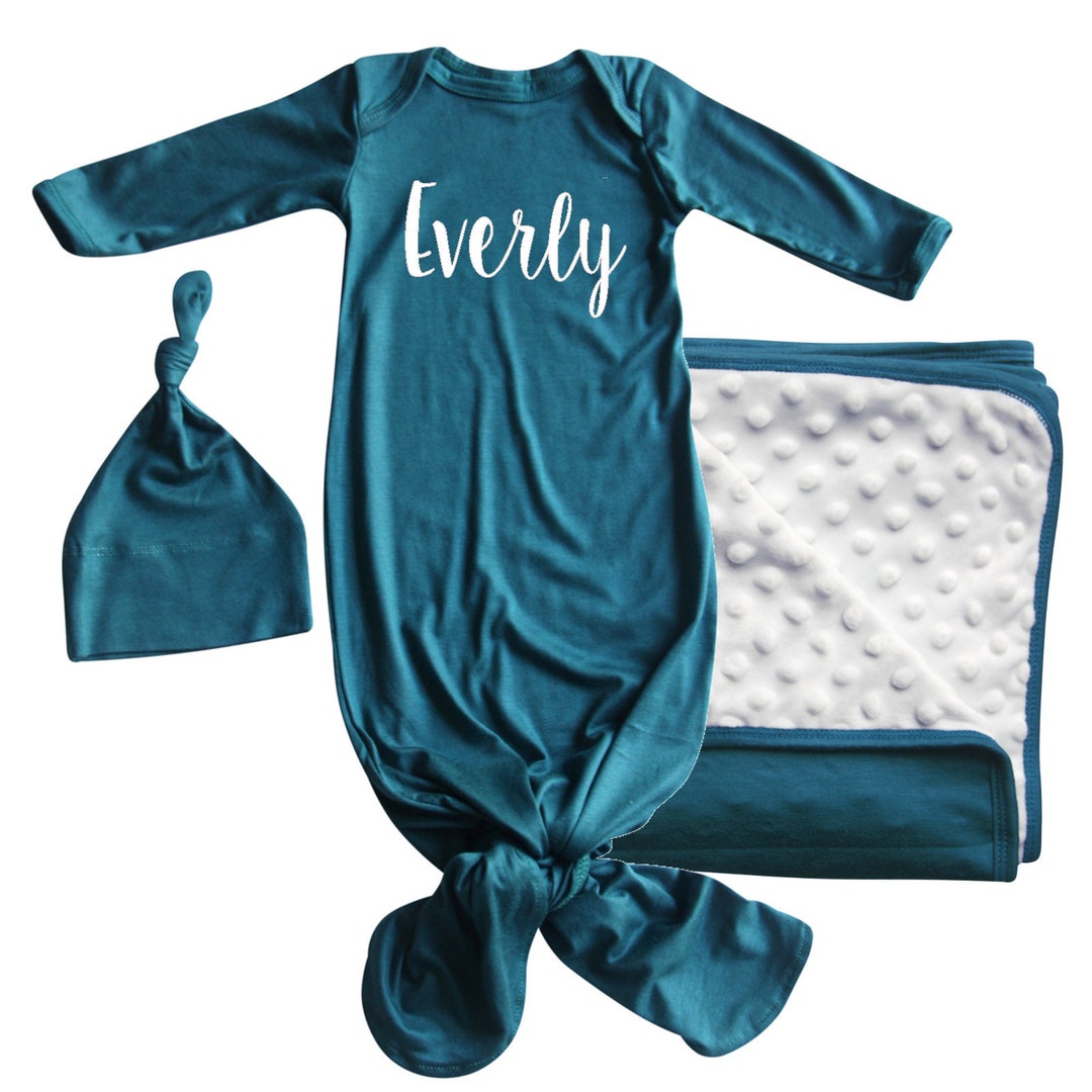 Rocket Bug Gown PERSONALIZED GIFT SET- Gown, Matching Blanket, and Hat ...