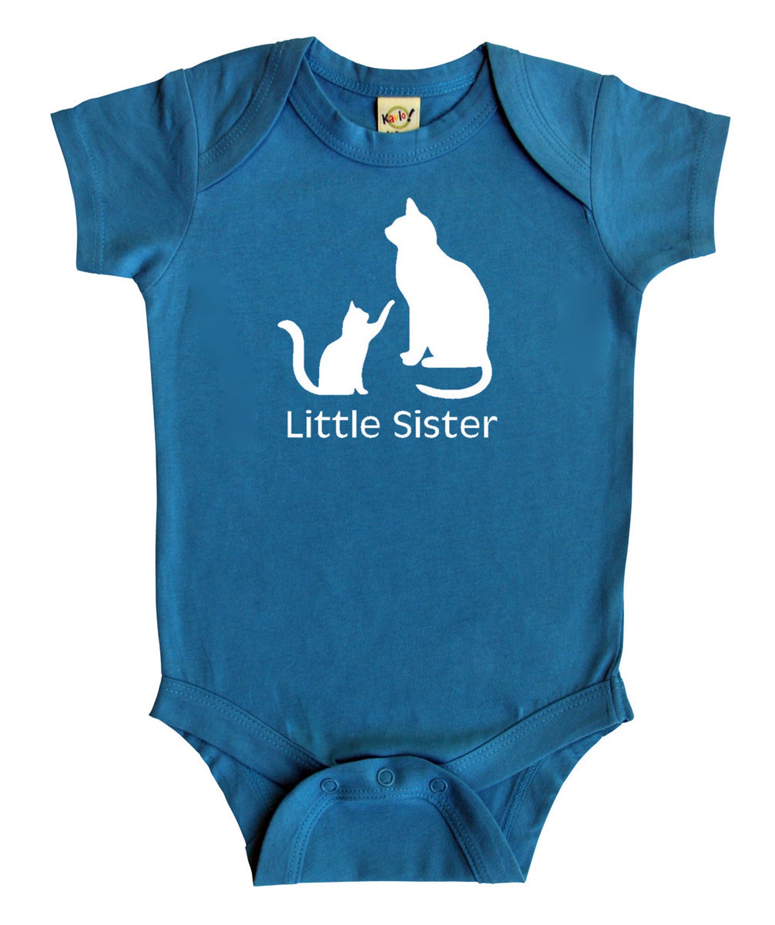 Little Sister Kitty Cat Baby Bodysuit-sibling, Little Brother, Little ...