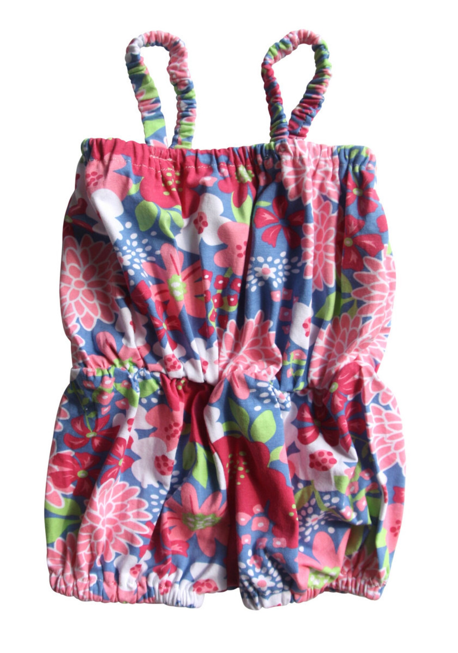 SUMMER CLEARANCE Sleeveless Baby Bubble Rompers for Girls - Flowers ...