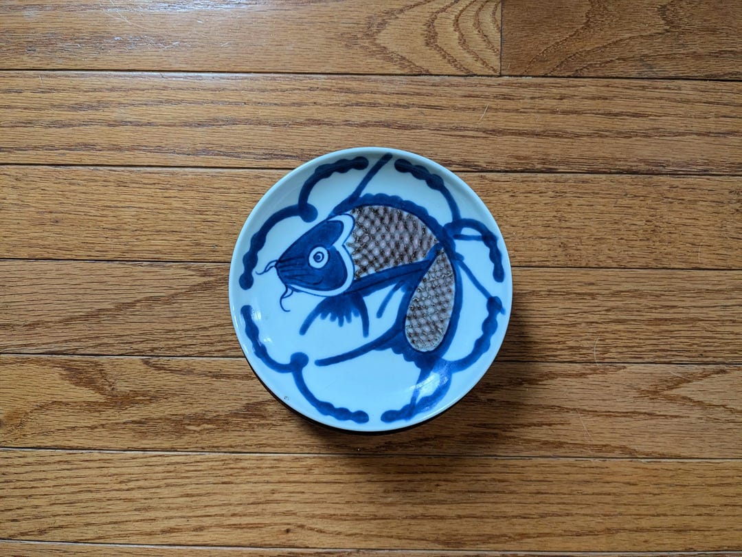 Antique Decorative Fish Plate - Etsy
