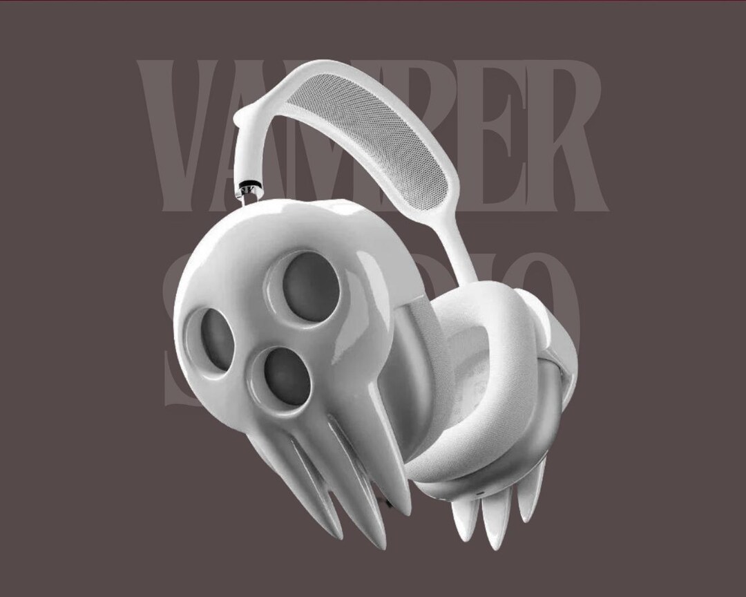 Cyberpunk Skull Airpods Max Case Soul Eater Death Gothic Rock Punk Goth ...